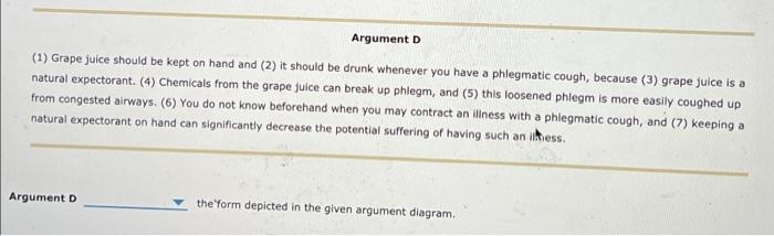 Solved w Each extended argument within the following | Chegg.com