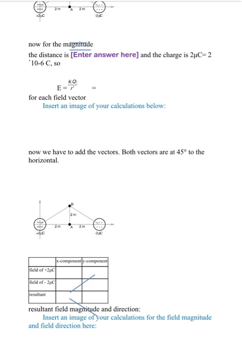 Solved 5. Electric Field Sample Calculation The field is | Chegg.com