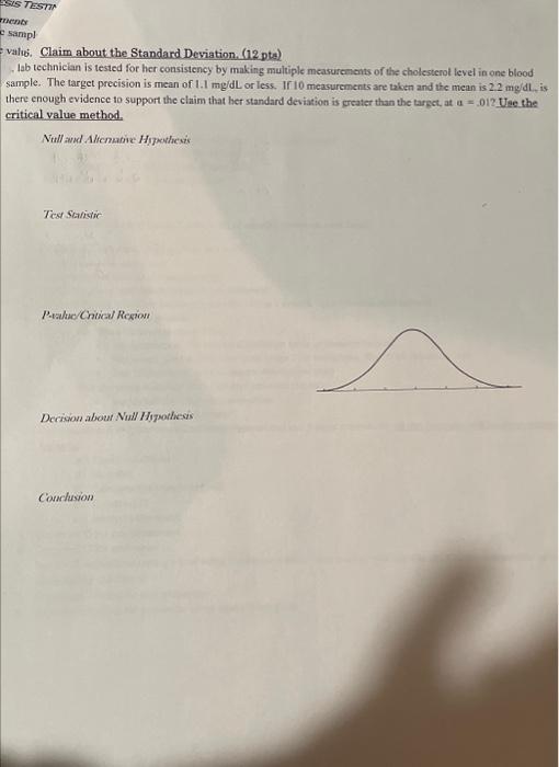 Solved valu6. Claim about the Standard Deviation. (12 pte) | Chegg.com