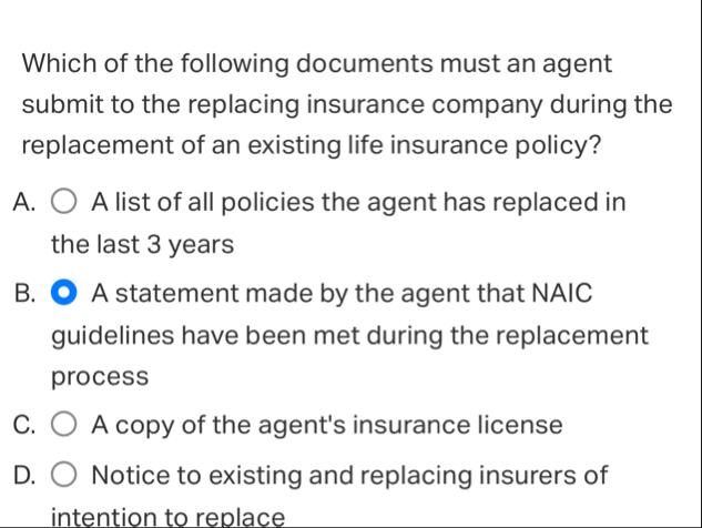 Solved Which of the following documents must an agent submit | Chegg.com