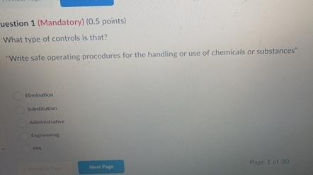 Solved uestion 1 (Mandatory) ( 0.5 ﻿points)What type of | Chegg.com
