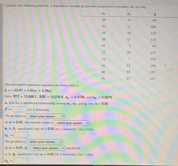 Solved it also asks the p value and a=.05, B2 at the end | Chegg.com