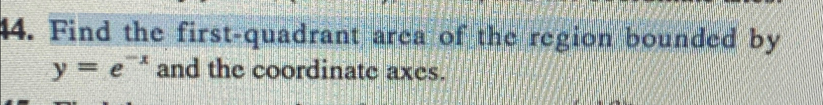 Solved Find the first-quadrant area of the region bounded by | Chegg.com