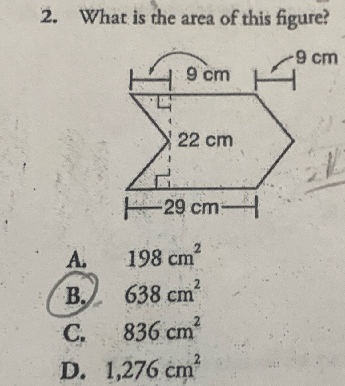 Solved What is the area of this | Chegg.com