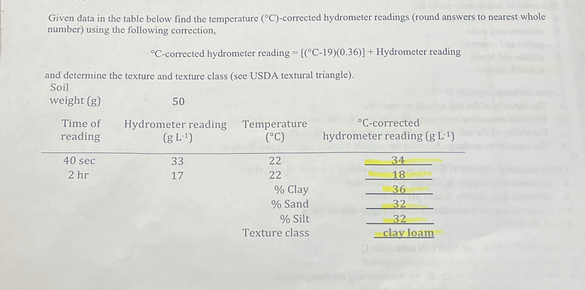 Solved Given data in the table below find the temperature | Chegg.com