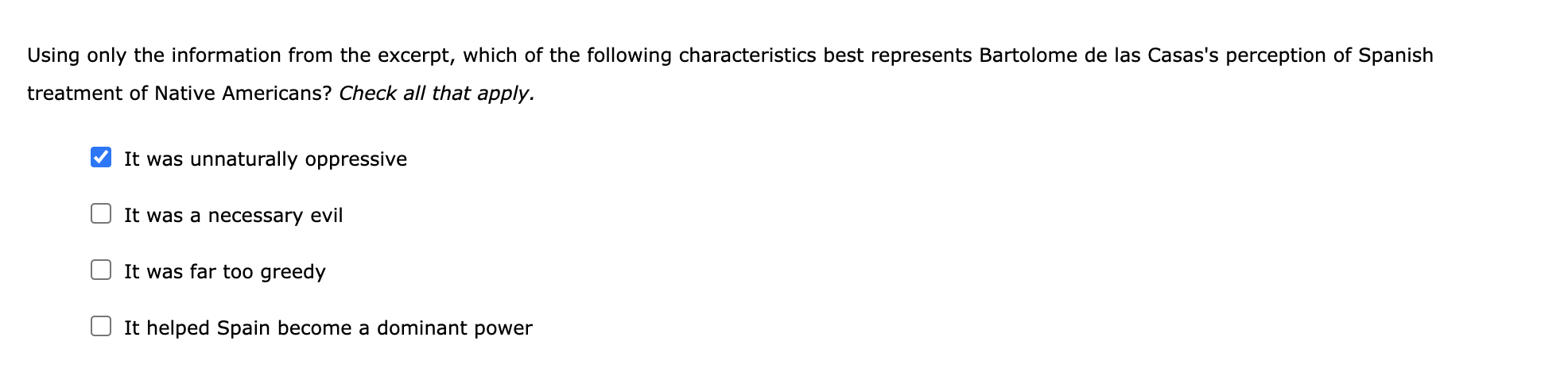 Solved Using only the information from the excerpt, which of | Chegg.com