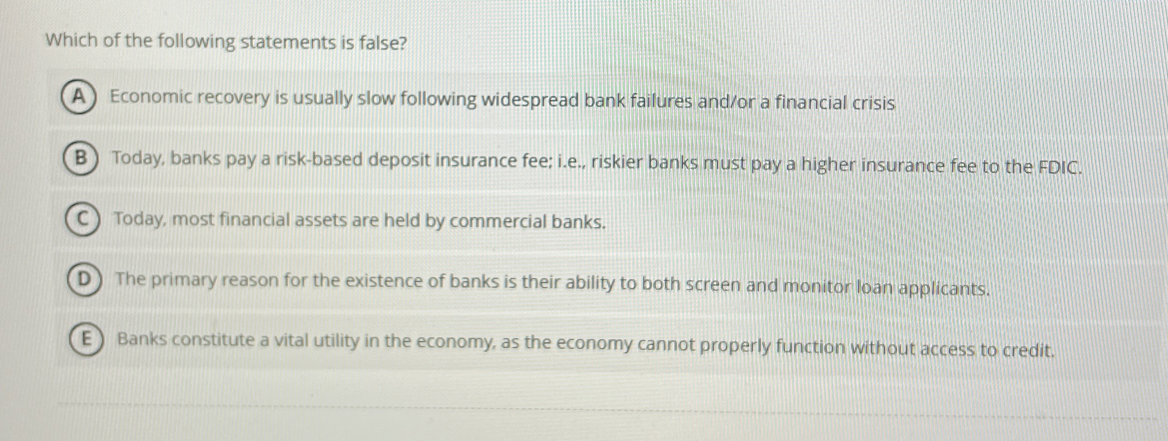 Solved Which of the following statements is false?Economic | Chegg.com