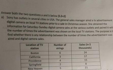Solved Answer both the two questions a and b below (5.5+2)a) | Chegg.com