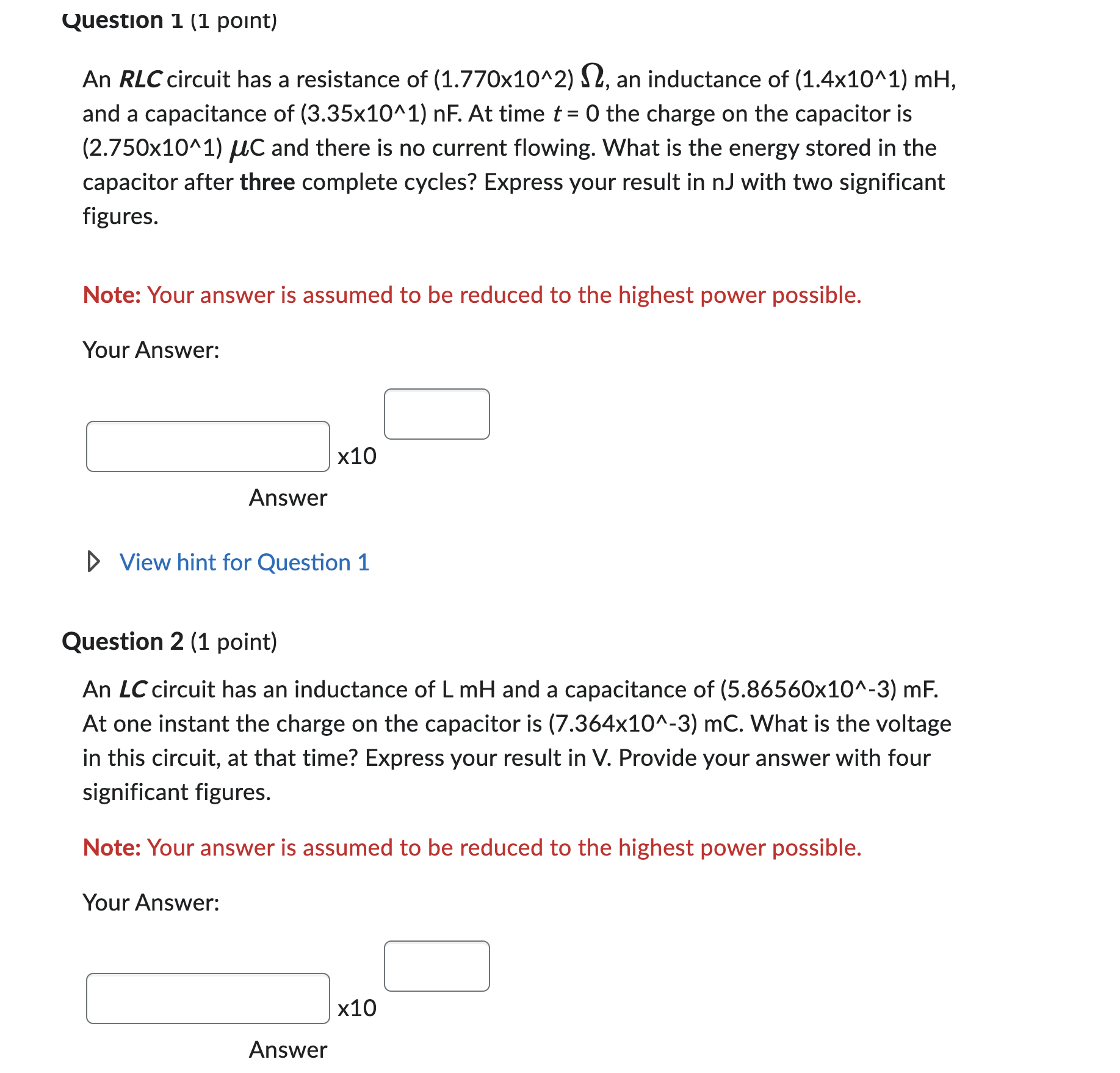 Solved Please answer both, thanks! | Chegg.com