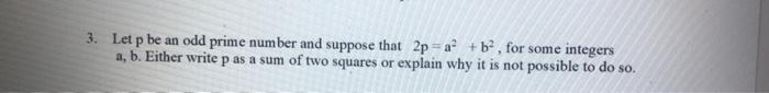Solved 3. Let p be an odd prime number and suppose that | Chegg.com