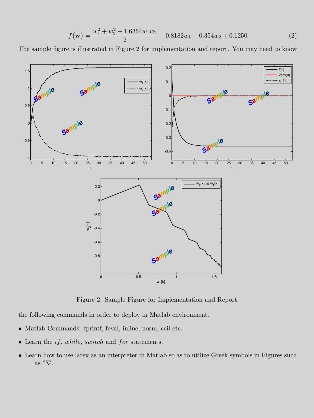 Question 2: Steepest Descent Algorithm [60-marks] The | Chegg.com