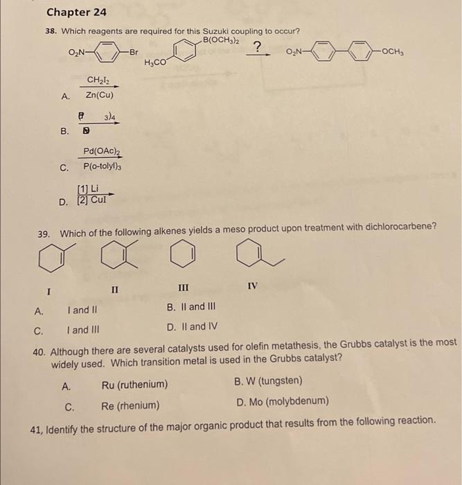 Solved Chapter 24 38. Which reagents are required for this | Chegg.com