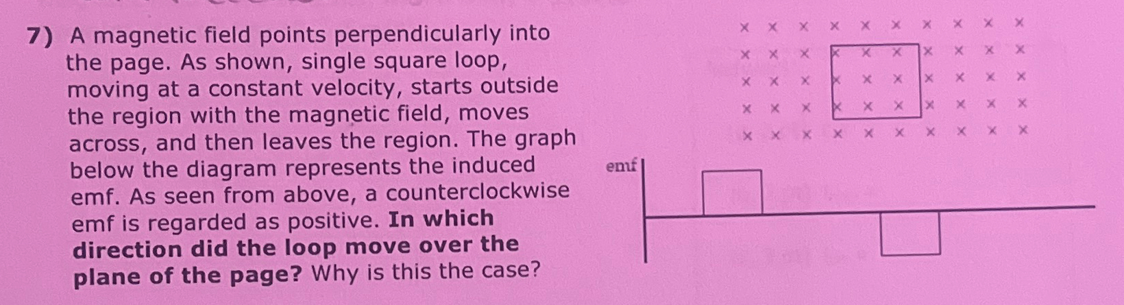 Solved A magnetic field points perpendicularly into the | Chegg.com
