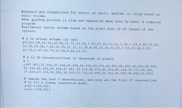 Please use R codes for the data analysis. Submit the | Chegg.com