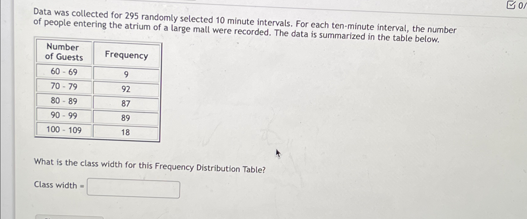 Solved Data was collected for 295 ﻿randomly selected 10 | Chegg.com