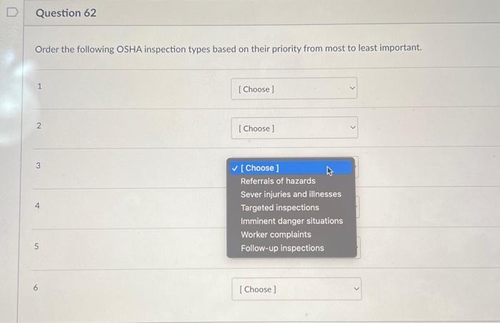 Solved According to OSHA regulations, employers must do | Chegg.com