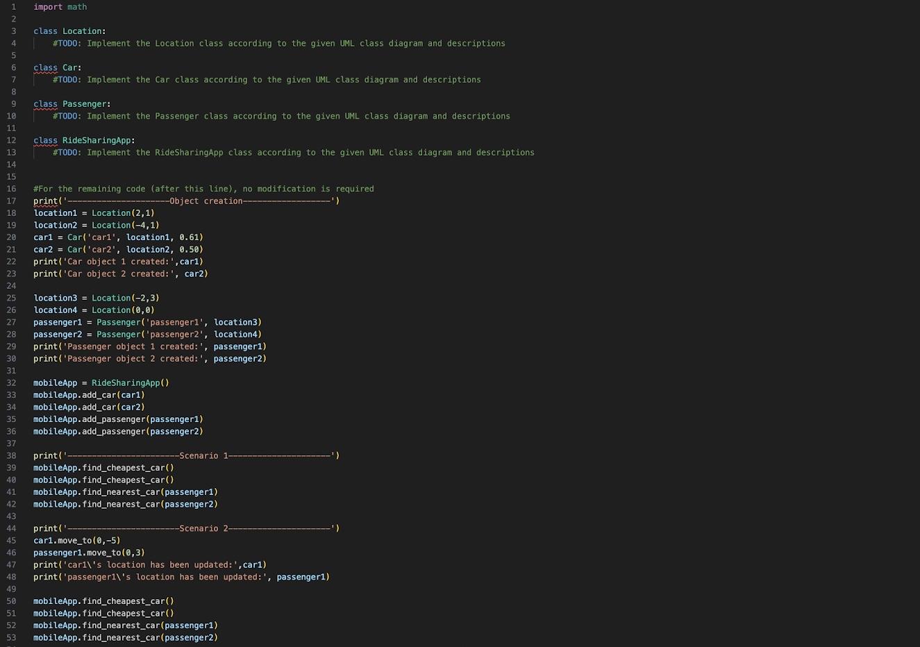 Solved import mathclass Location:#TODO: Implement the | Chegg.com