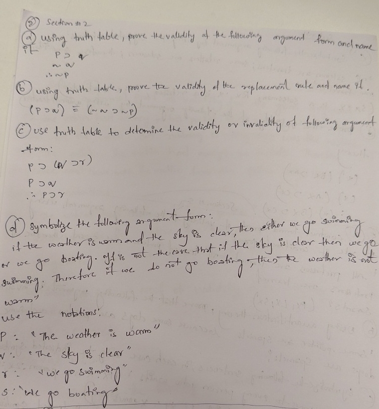 Solved (2) ﻿Sectron #2(a) ﻿using truth table, prove the | Chegg.com