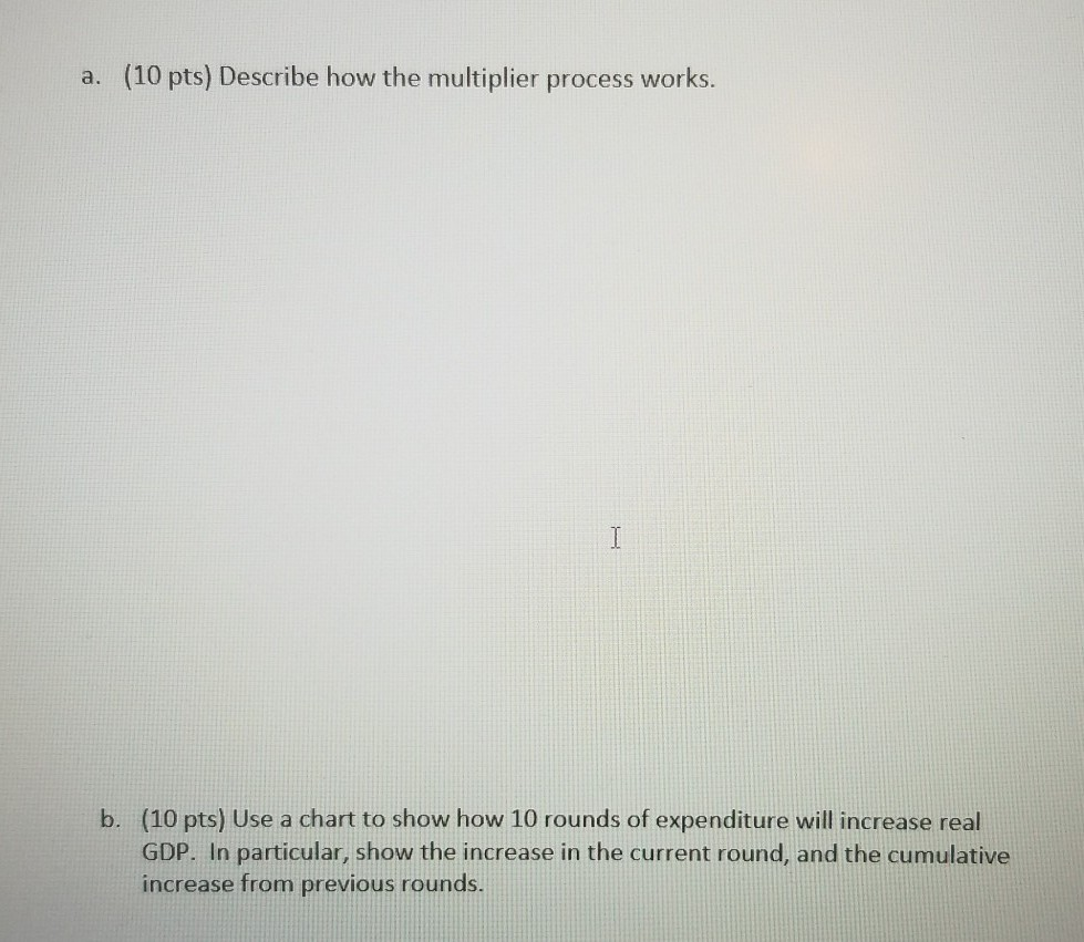 Solved a. (10 pts) Describe how the multiplier process | Chegg.com