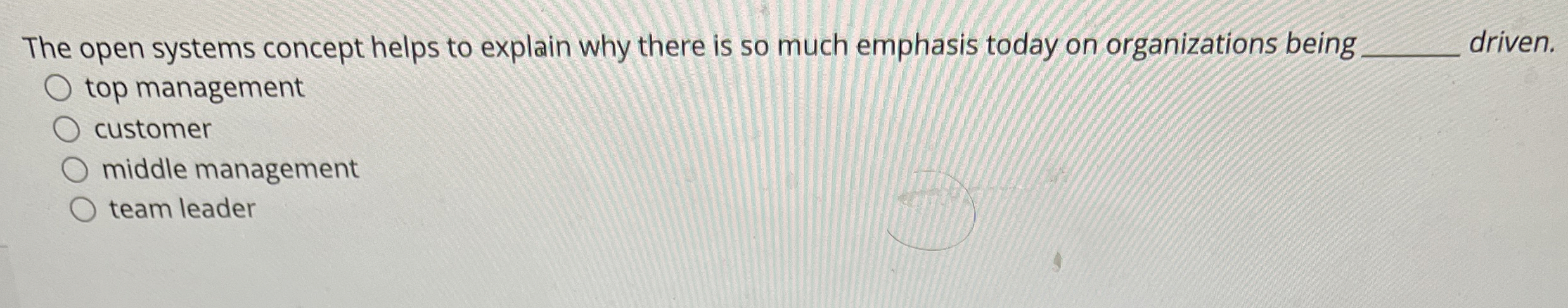 Solved The open systems concept helps to explain why there | Chegg.com