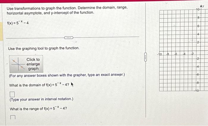 Solved Use transformations to graph the function. Determine | Chegg.com
