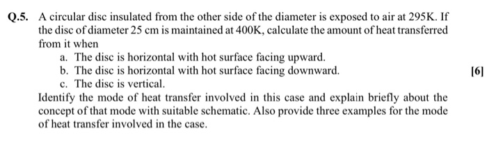 Solved 0.5. A circular disc insulated from the other side of | Chegg.com