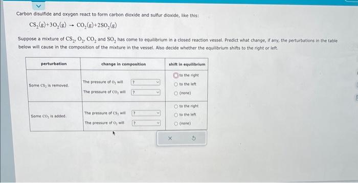 Solved Carbon disulfide and oxygen react to form carbon | Chegg.com