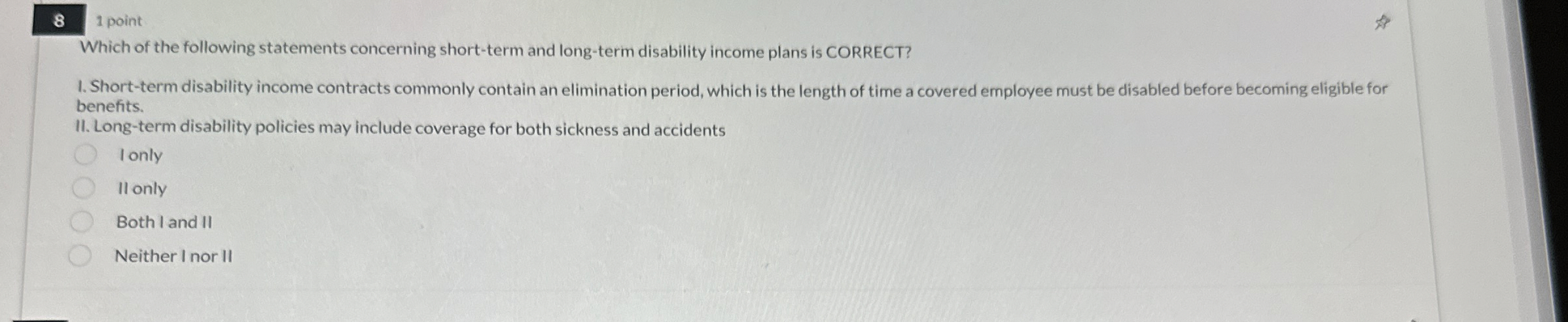 Solved 81 ﻿pointWhich of the following statements concerning | Chegg.com