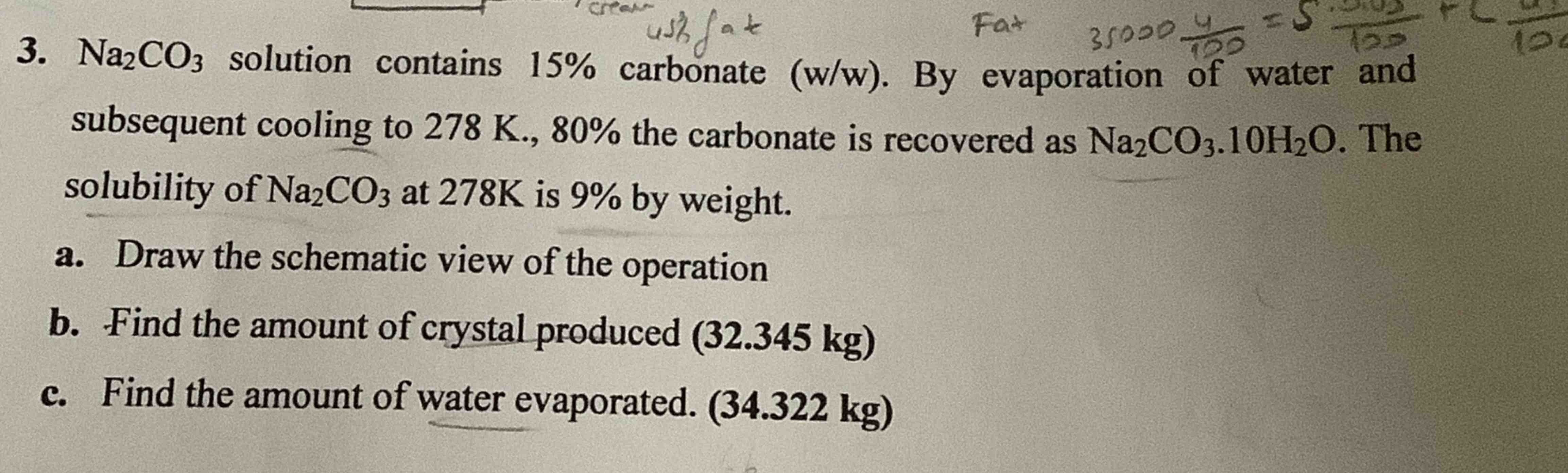 Solved Na2CO3 ﻿solution contains 15% ﻿carbonate (ww). ﻿By | Chegg.com