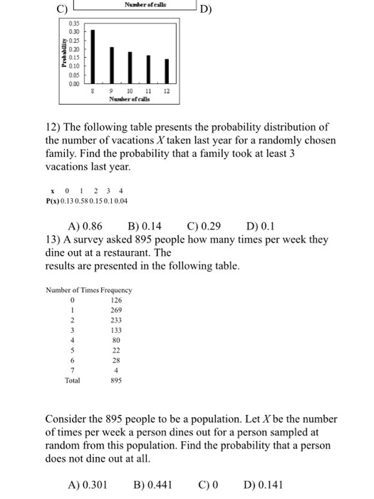 Solved 1) Continuous random variables are obtained from data | Chegg.com