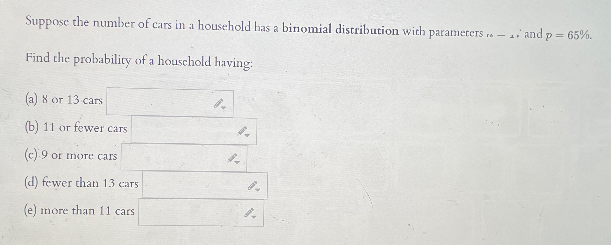 Solved Suppose the number of cars in a household has a | Chegg.com