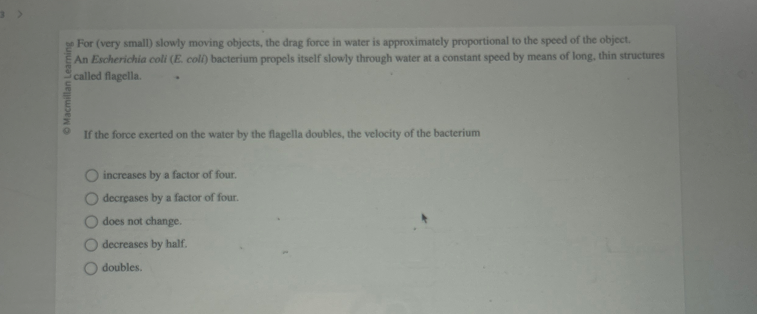 Solved For (very small) ﻿slowly moving objects, the drag | Chegg.com