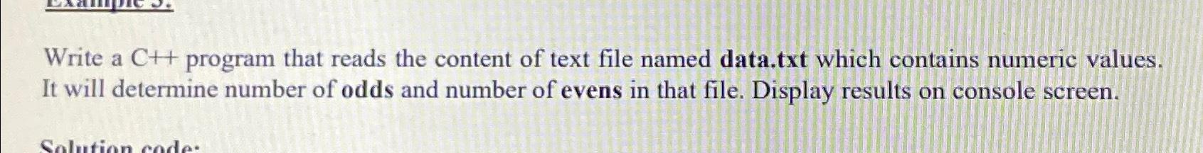 Solved Write a C++ ﻿program that reads the content of text | Chegg.com