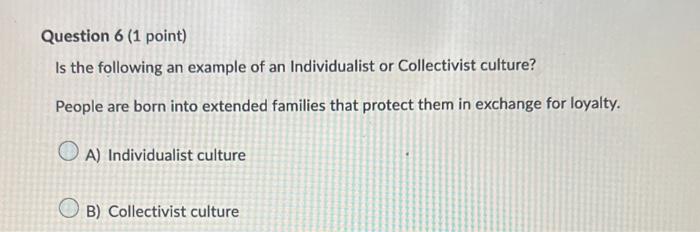 Solved Is the following an example of an Indulgent or | Chegg.com