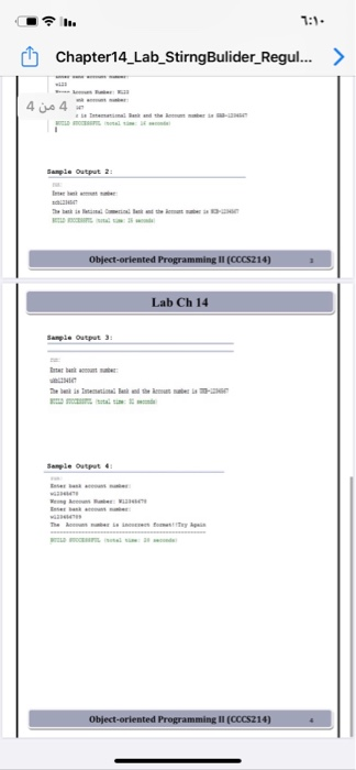 7:1. Chapter14_Lab_StirngBulider_Regul... > | Chegg.com