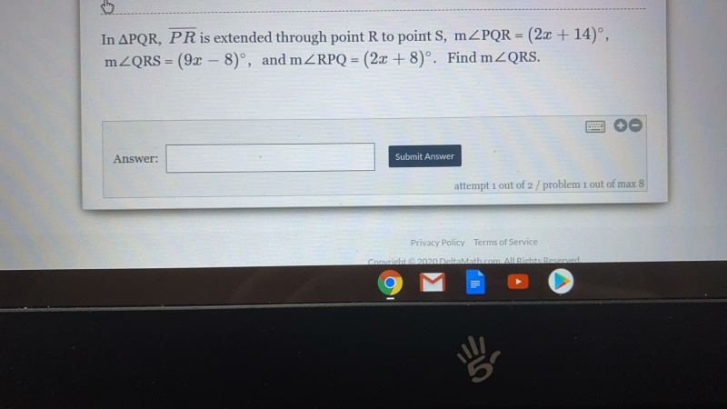 Solved In APQR, PR is extended through point R to point S, | Chegg.com