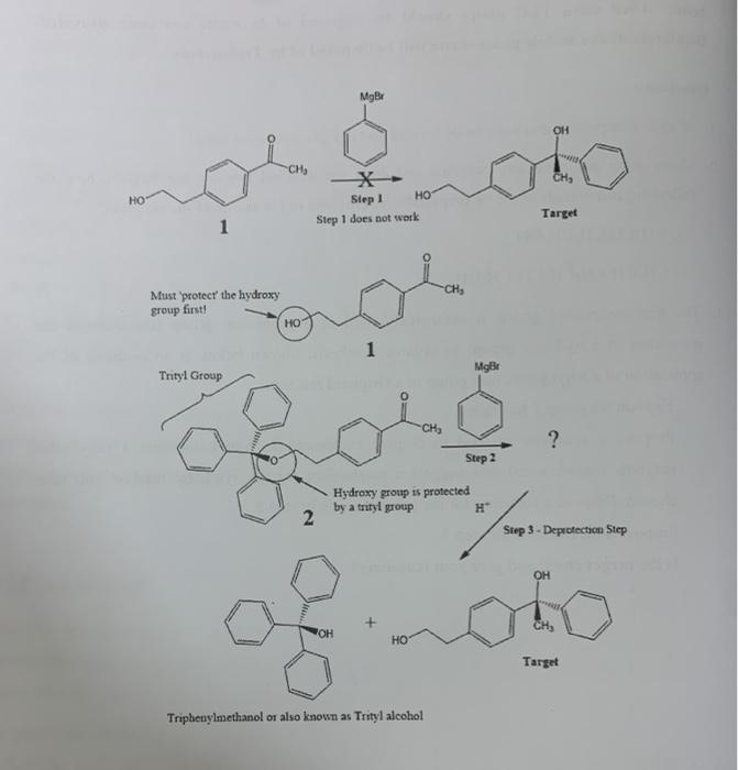 Solved 3. The triphenylmethyl group is extensively used as a | Chegg.com