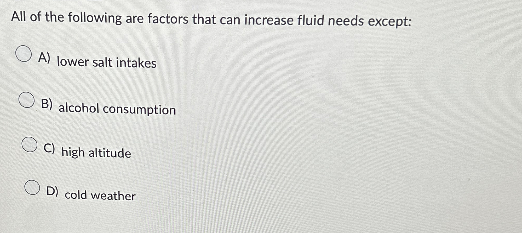 Solved All of the following are factors that can increase | Chegg.com