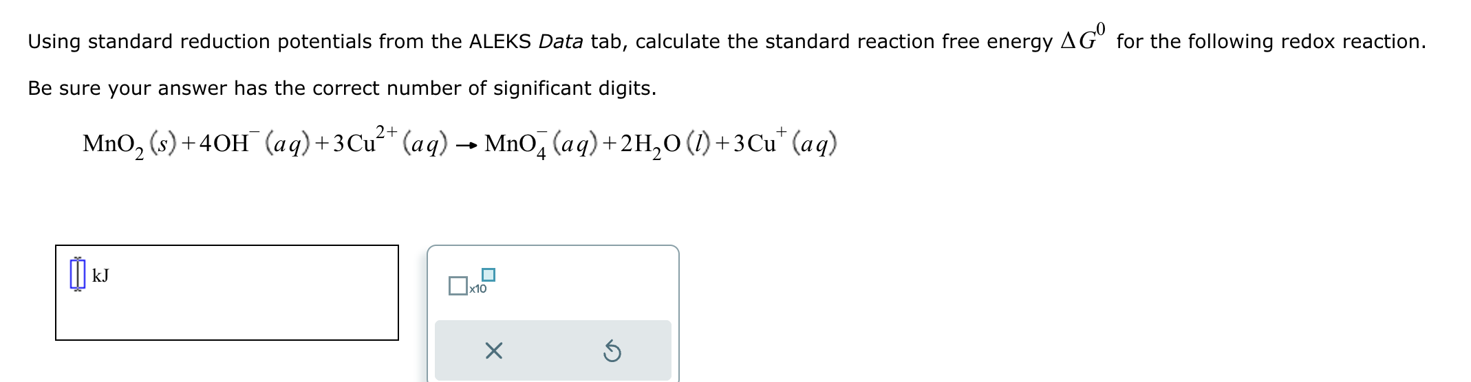 Solved Using standard reduction potentials from the ALEKS | Chegg.com