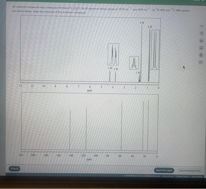 Solved Are shown below, Draw the structure of this uniknown | Chegg.com