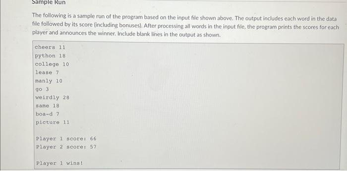 Here is a sample input file ↓, containing only ten | Chegg.com
