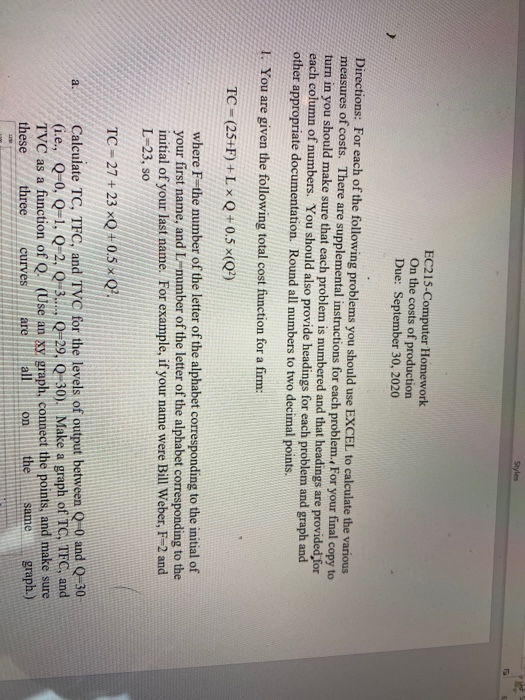 Solved b. Calculate ATC, AFC, AVC, and MC as a function of Q | Chegg ... Solved b. Calculate ATC, AFC, AVC, and MC as a function of Q | Chegg ...