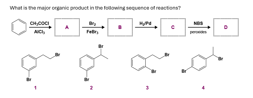 Solved What is the major organic product in the following | Chegg.com