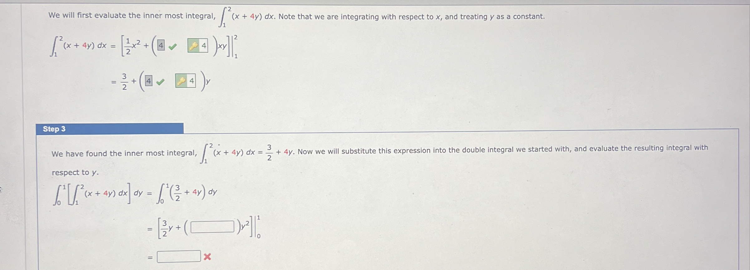 We will first evaluate the inner most integral, | Chegg.com