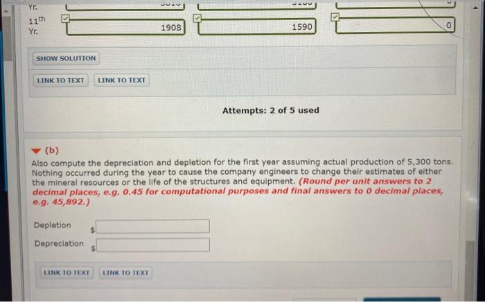 Solved Problem 11-05 (Part Level Submission) Swifty Mining | Chegg.com