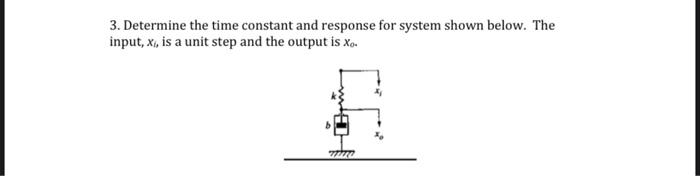 Solved 3. Determine the time constant and response for | Chegg.com