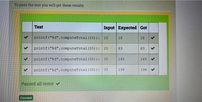 Solved Write a function that will calculate the sum of all | Chegg.com