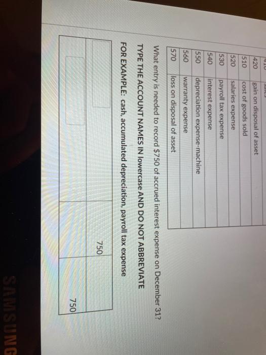 Solved IU 420 510 520 530 540 550 560 570 gain on disposal | Chegg.com