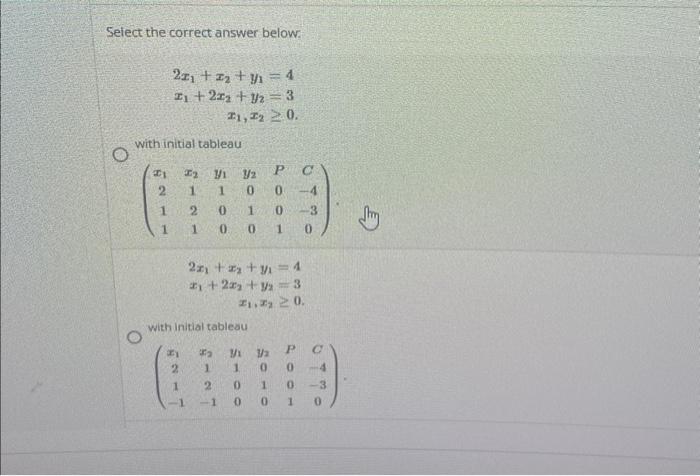 Solved Rewrite The Following Linear Programming Problem