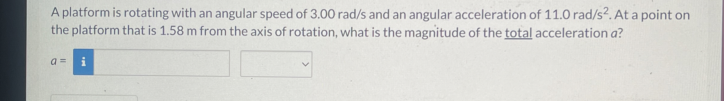 Solved A platform is rotating with an angular speed of | Chegg.com